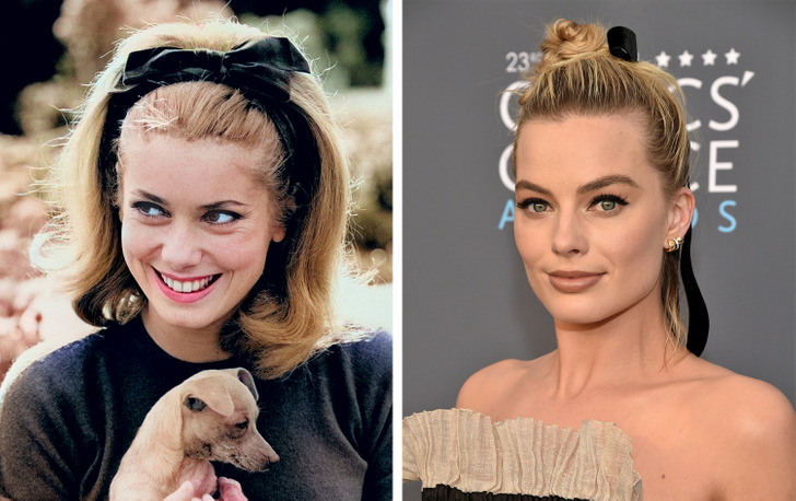 თეთრი ხელთათმანები, ჰალსტუხი, დიდი სათვალეები - შევადაროთ, როგორ ...